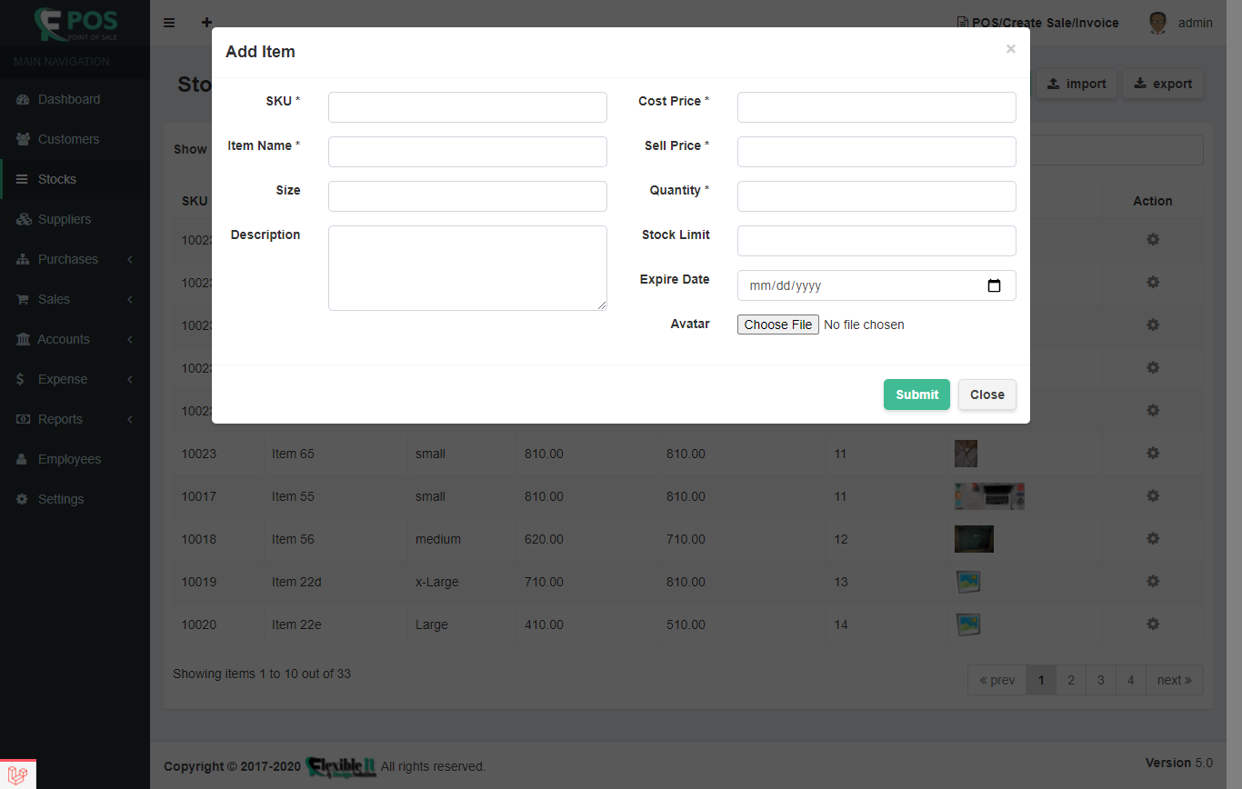 FlexiblePOS with Inventory Management System by FlexCoders | CodeCanyon